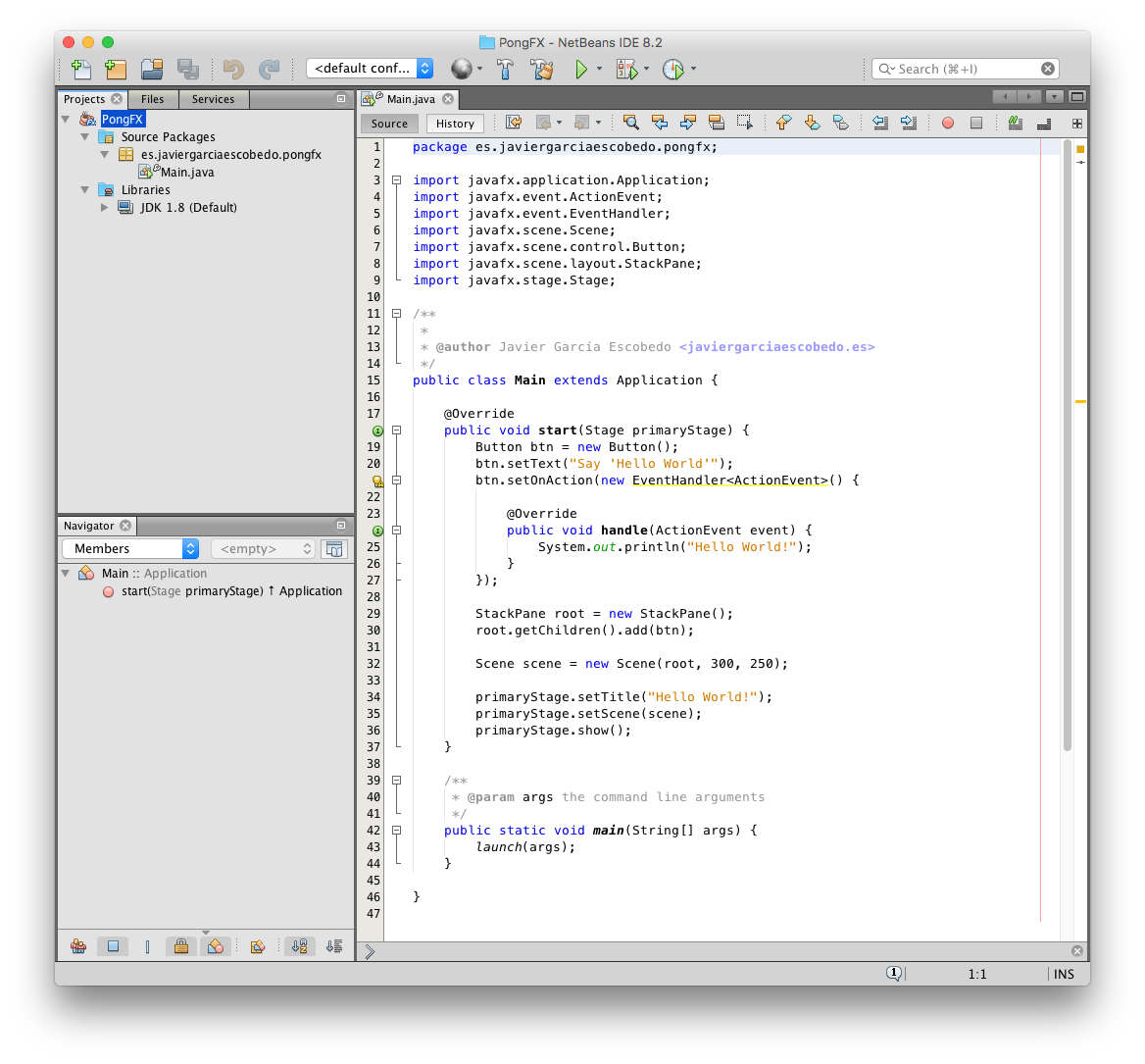 Programación Java desarrollando el juego Pong con JavaFX (Parte I ...